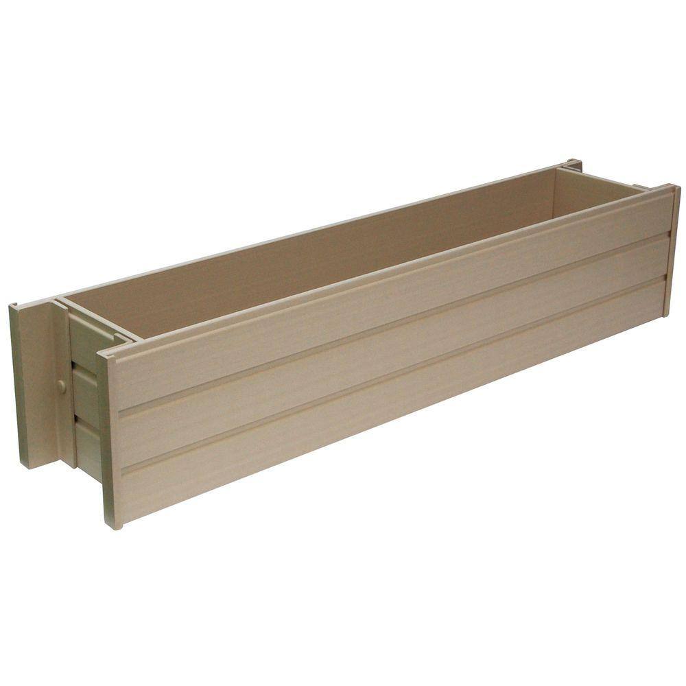New Age Pet 7.5 in. x 30.3 in. Beige Composite Window Box EPWB103-R30 ...