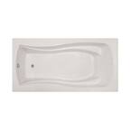 Aquatic Montrose II 72 in. Acrylic Reversible Drain Rectangular Drop-In ...