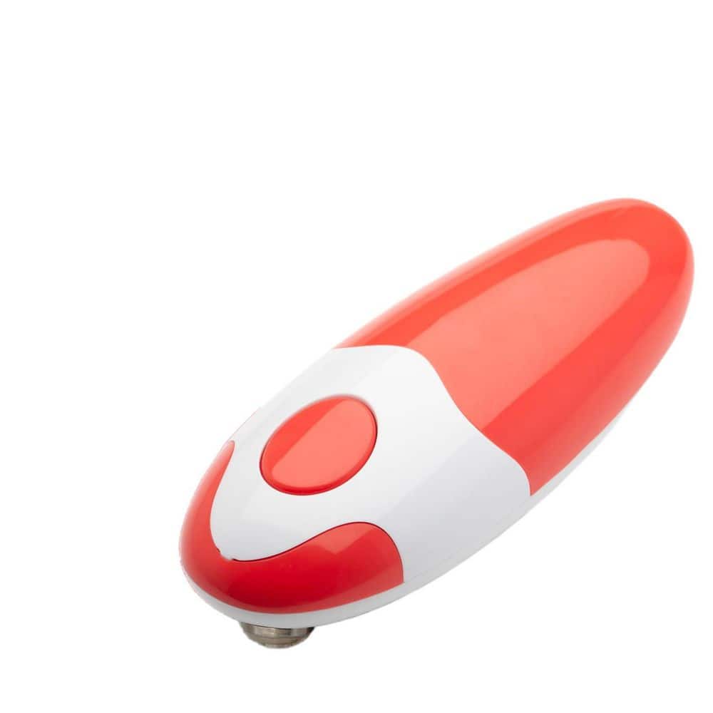 Wudkey Kitchen Auto Electric Can Opener in Red, Refined Blade Open ...