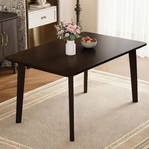 Noble House Hartley Country Rustic Espresso Finish MDF Wood Top 4-Legs ...