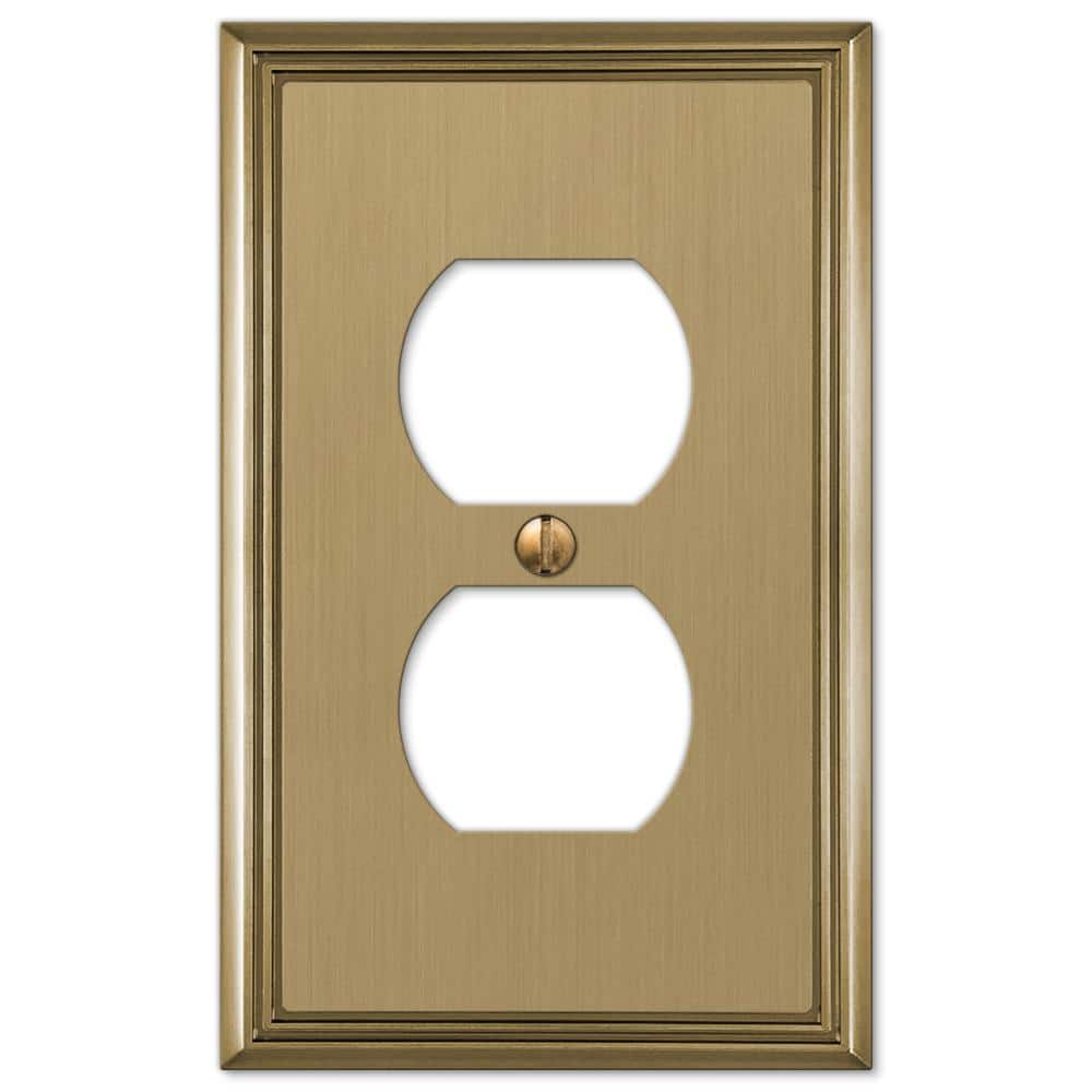 Hampton Bay Bronze 1-Gang 1-Duplex/ 1-Single Wall Plate (1-Pack) 77DBZ ...