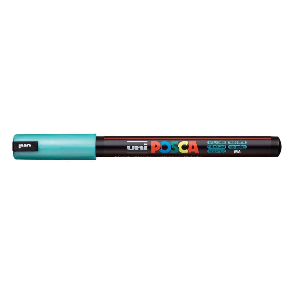 POSCA PC-1MR Ultra-Fine Tip Paint Pen, Metallic Green 076858 - The Home ...