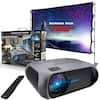 Monster Vision 1920 x 1080p LCD TFT Technology Home Projector Kit, with ...