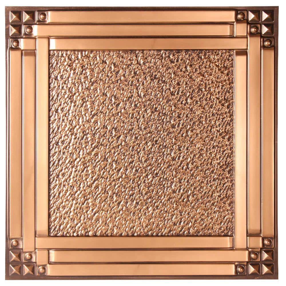 uDecor Genoa 2 ft. x 2 ft. Lay-in or Glue-up Ceiling Tile in Antique ...