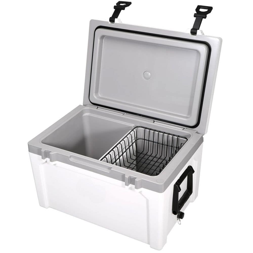 SVOPES Rolling Ice Chest Cooler Cart 52 qt. Portable Beverage Cooler ...