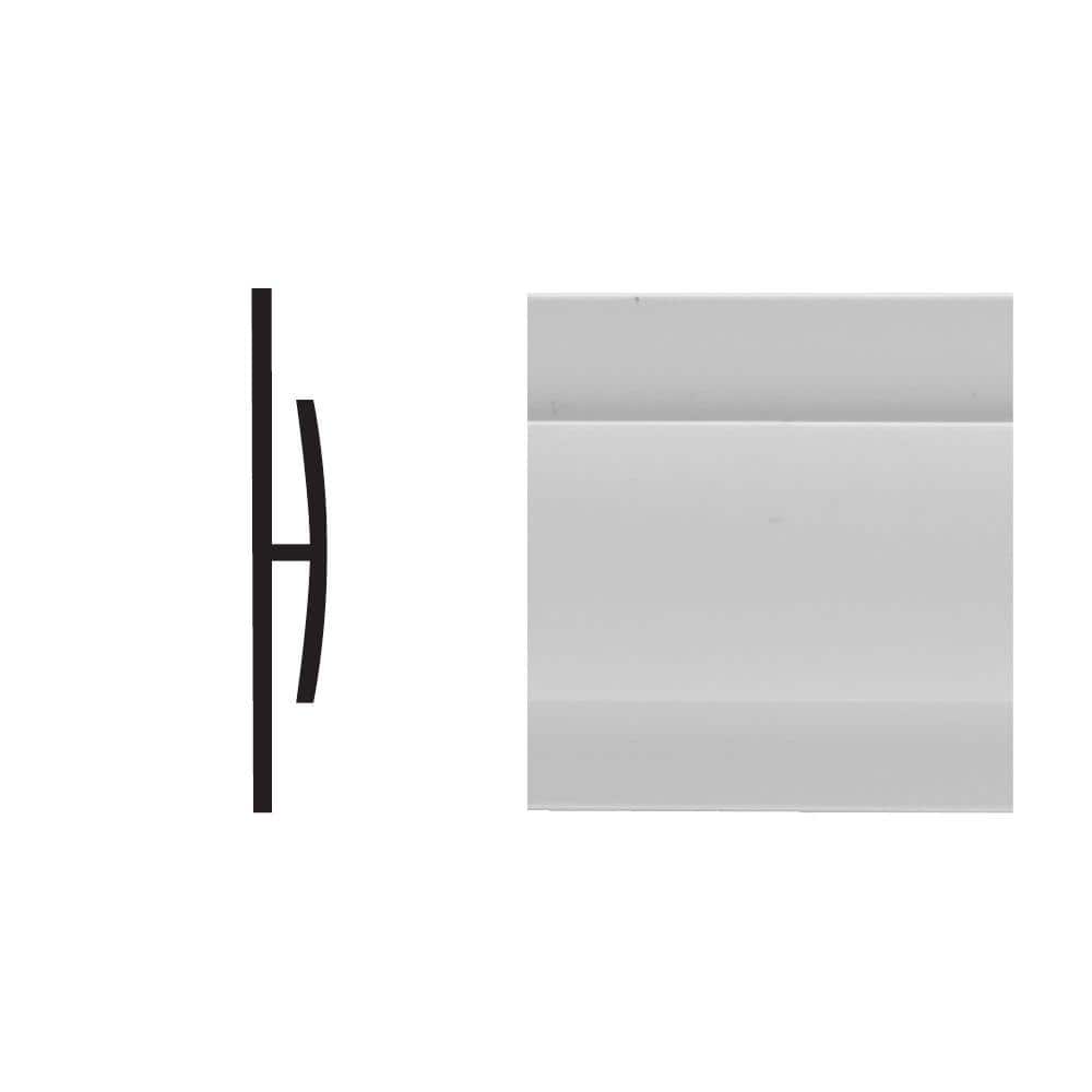 Royal Mouldings 1/4 in. D x 1-3/8 in. W x 8 ft. L PVC Composite PVC ...