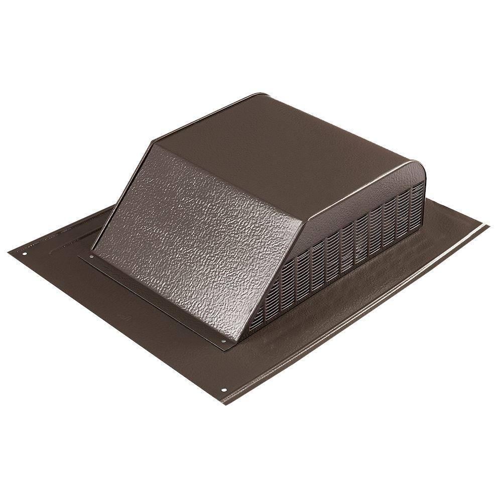 Master Flow 60 sq. in. NFA Galvanized Slant Back Roof Louver Vent in ...