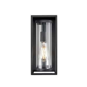 Millennium Lighting Messi 18 in. 1-Light Textured Black Transitional ...