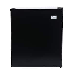 Avanti 18 in. 1.7 cu.ft. Mini Refrigerator in Black without Freezer ...