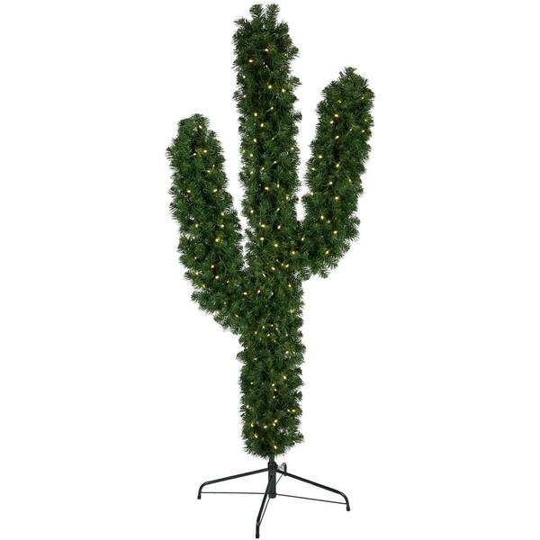 Puleo International 4 ft. Prelit Artificial Christmas Tree Lamp Posts ...