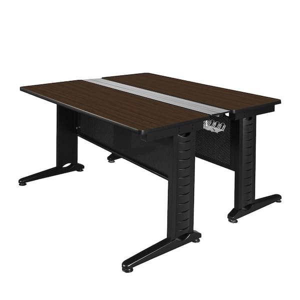Regency Fusion 48 in. x 58 in. Neo Walnut Brown 2 Person Bench ...