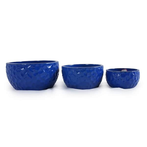 Noble House Jason 5.12 in., 6.1 in. and 7.48 in. Tall Antique Blue ...