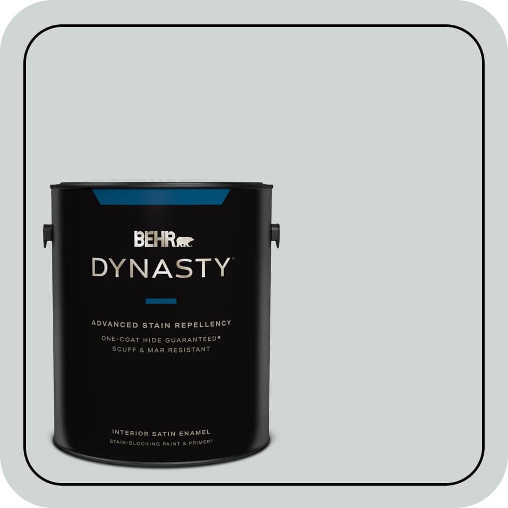 BEHR DYNASTY 1 gal. #N450-1 Evaporation Satin Enamel Stain-Blocking ...