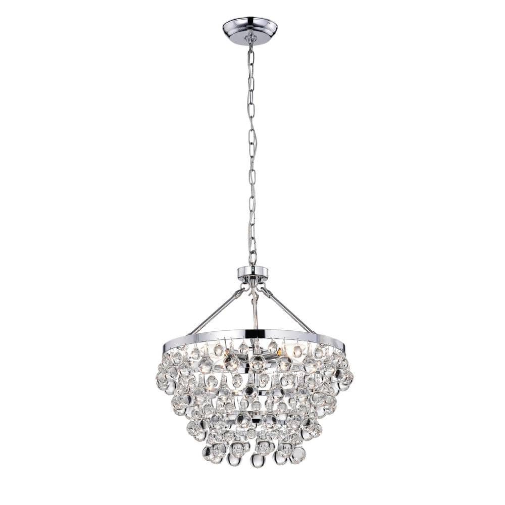 GREENVILLE SIGNATURE Omessa 5-Light Crystal Chrome Chandelier for ...