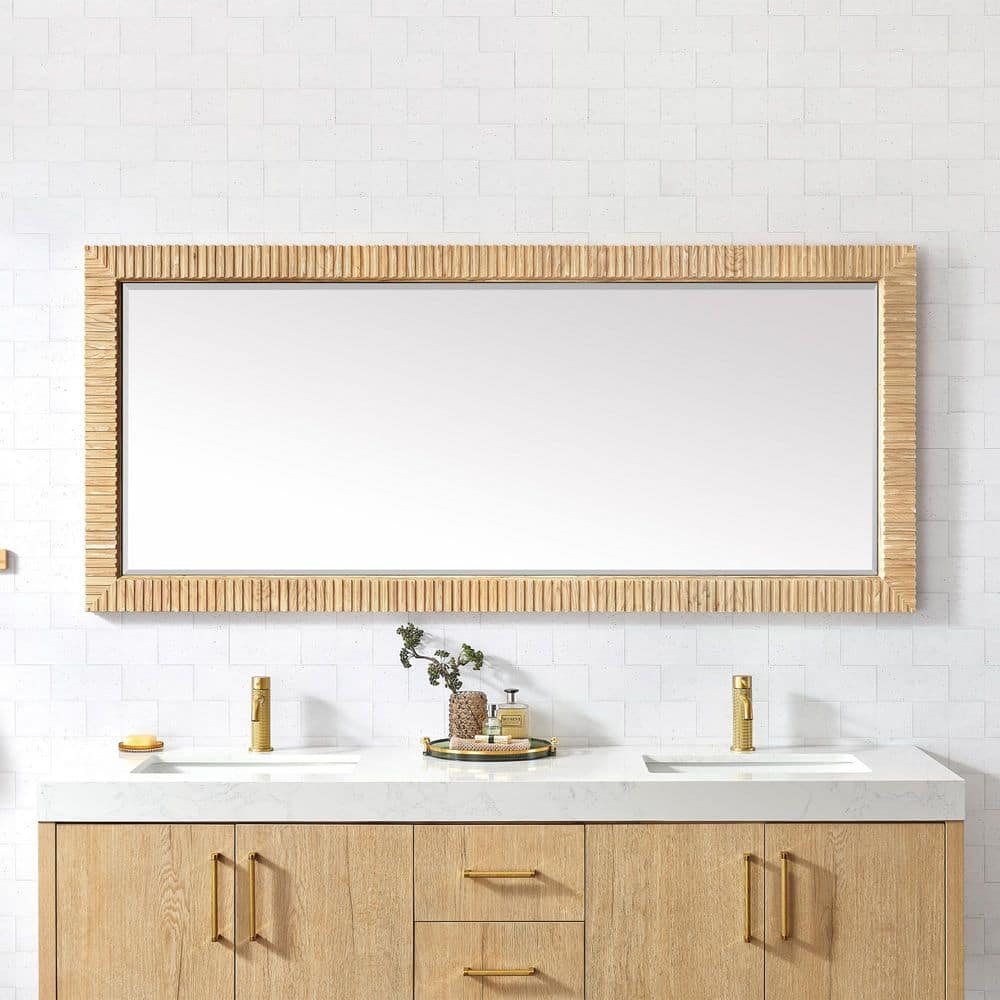 ROSWELL Osaka 72 in. W x 31.9 in. H Rectangular Wood Framed Wall ...