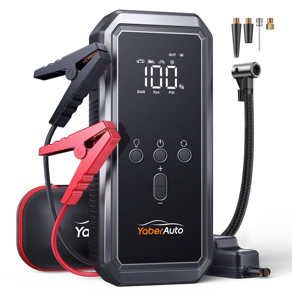 Lithium Jump Starter With Air Compressornull