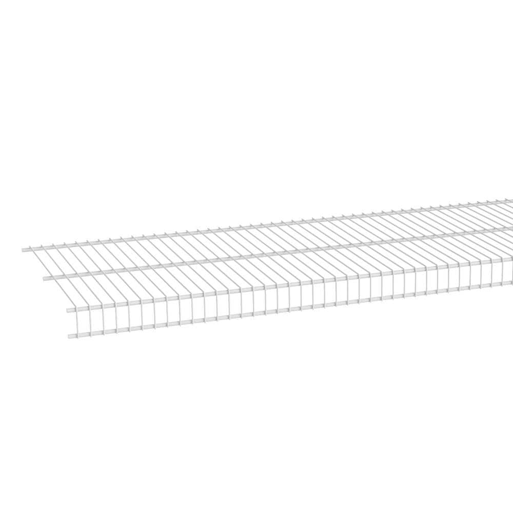 ClosetMaid 72 in. L x 12 in. D White Close Mesh Wire Closet Shelf 10000 ...