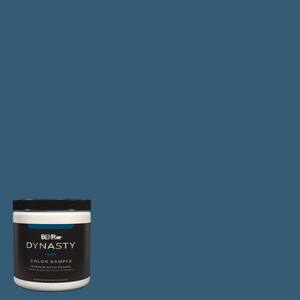 BEHR PREMIUM PLUS 8 oz. #M490-7 Shasta Lake Satin Enamel Interior ...