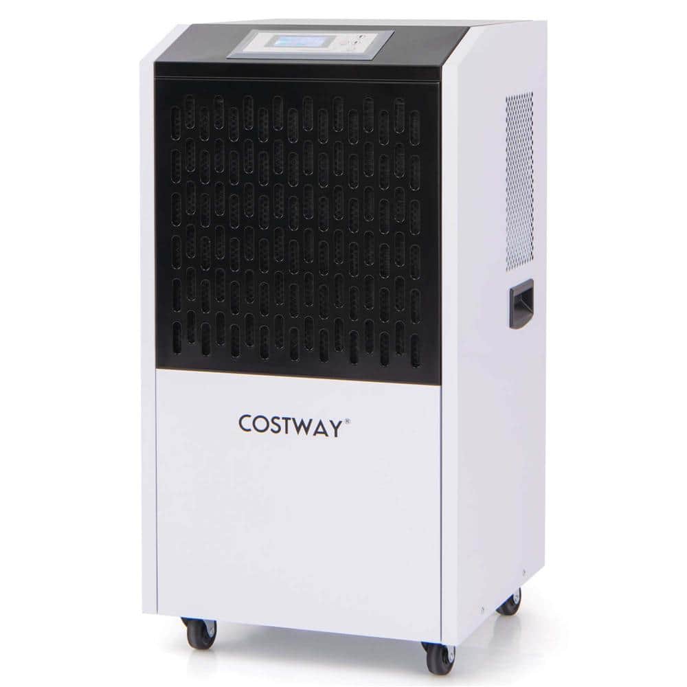 Costway 250 pt. 8500 sq. ft. Bucket Less Commercial Dehumidifier in ...