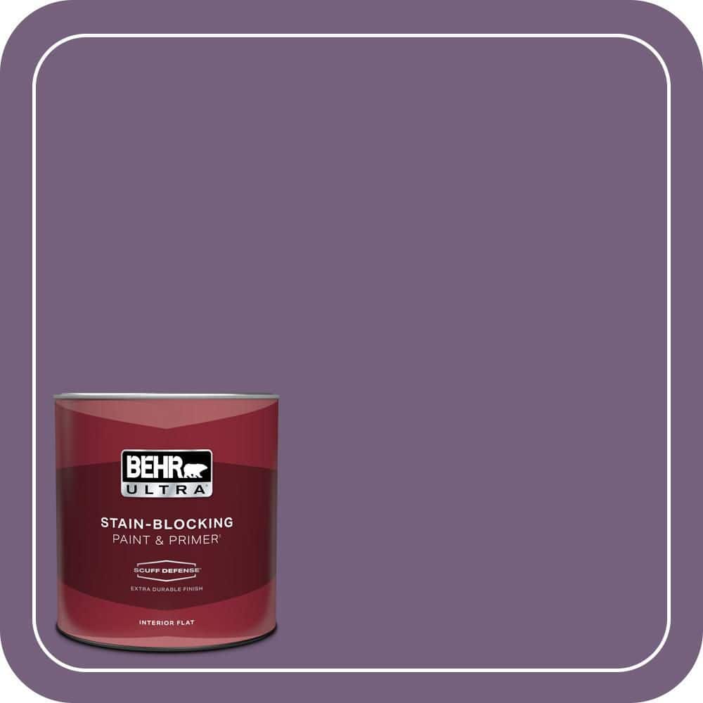 BEHR ULTRA 1 qt. #660D-6 Zinfandel Extra Durable Flat Interior Paint ...