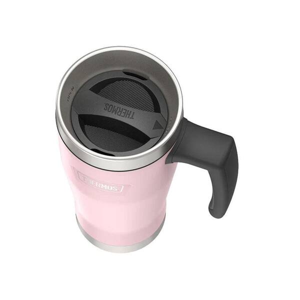Hot Cold Drink Travel Cup Thermos Travel Mug 470ml | Plastic Exterior ...