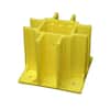 Safety Boot Yellow OSHA Compliant Guardrail Base with Toeboard Slots ...