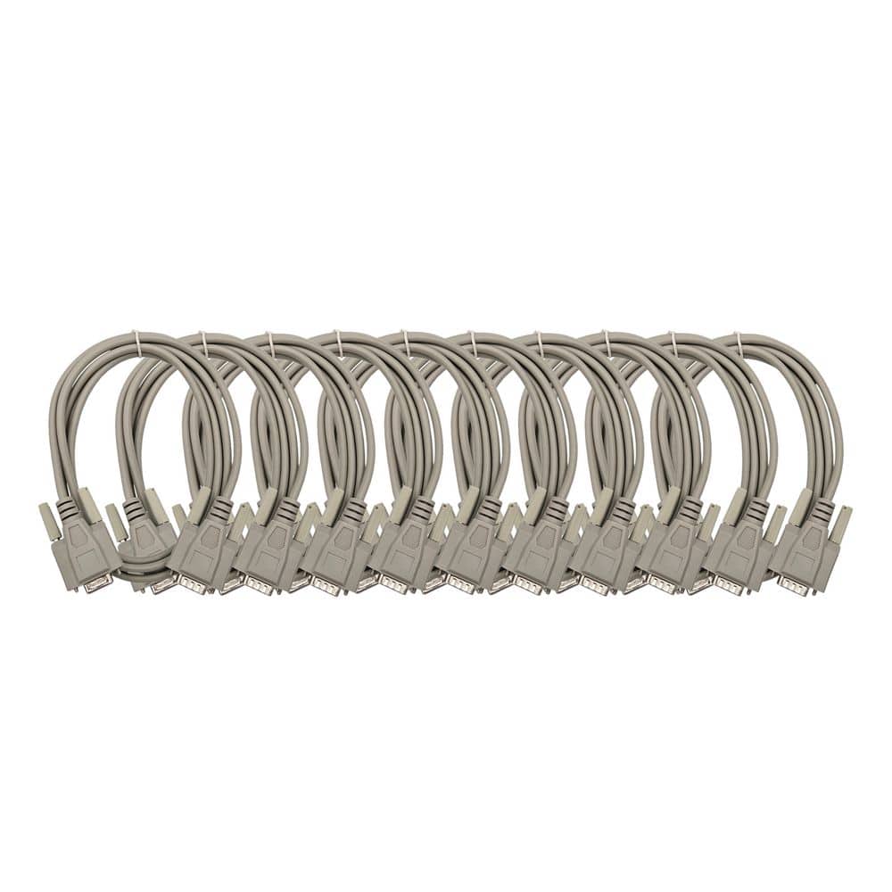 Micro Connectors, Inc 6 ft. VGA HD15 Male-to-Male Monitor Cable (10 ...