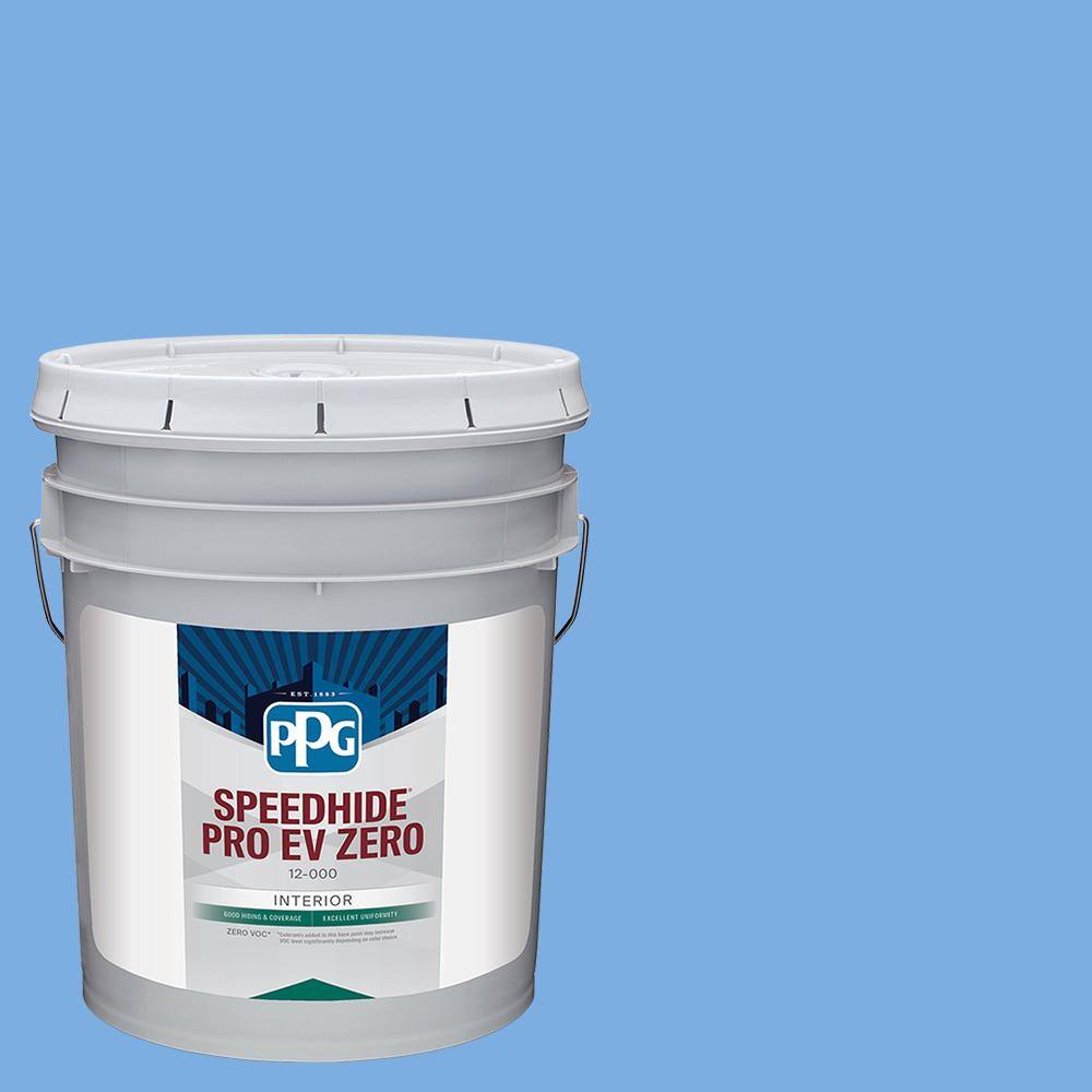 PPG SPEEDHIDE Pro EV Zero 5 gal. PPG1243-4 Victoria Blue Semi-Gloss ...