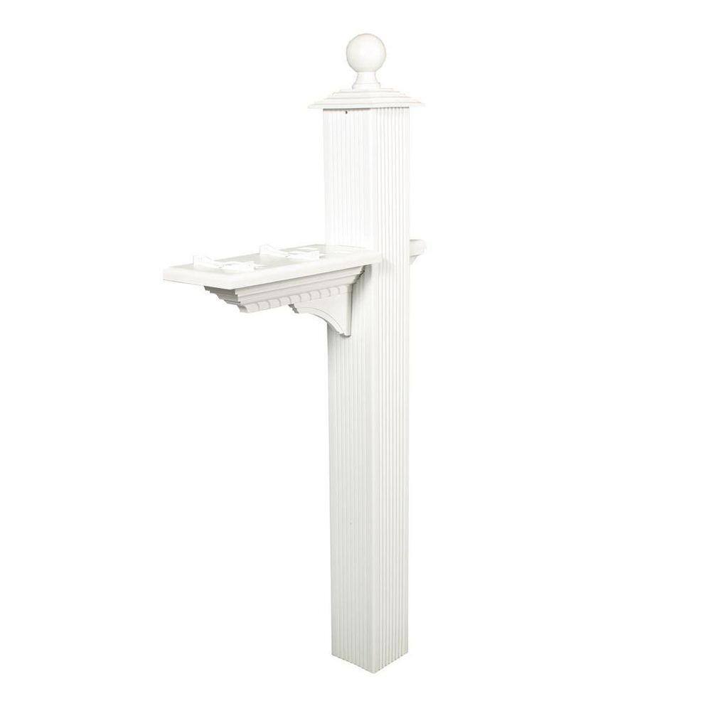 Gibraltar Mailboxes 59-3/8 in. Wellington Deluxe Post-Mount Mailbox ...