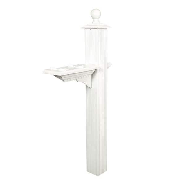 Gibraltar Mailboxes 59-3/8 in. Wellington Deluxe Post-Mount Mailbox ...
