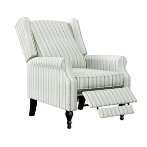 ProLounger Coral Red Multi-Paisley Wingback Push Back Recliner Chair ...