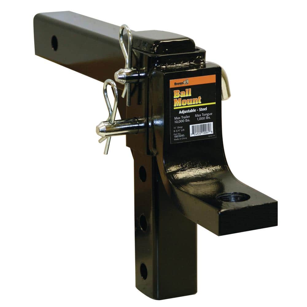 BUYERS PRODUCTS 4-Position 2 in. Solid Shank Adjustable Ball Mount ...