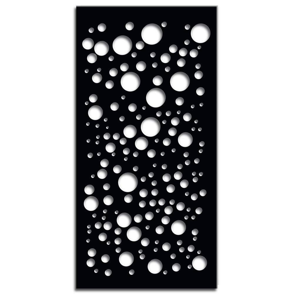 OUTDECO Galaxy 3 ft. x 6 ft. Powder Coated Steel Decorative Screen ...