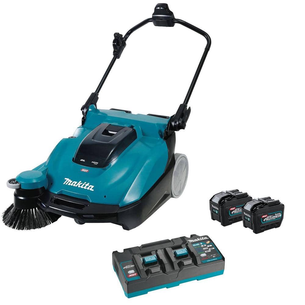 Makita 40V max XGT 25-1/2 in. Cordless Vacuum Sweeper Kit (8.0Ah ...