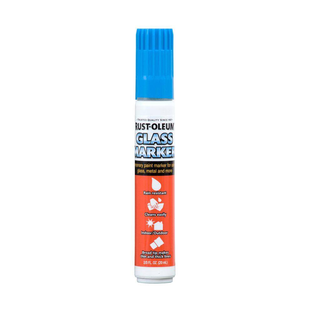 Rust-Oleum Automotive 2/3 fl. oz. Blue Glass Marker 267965 - The Home Depot