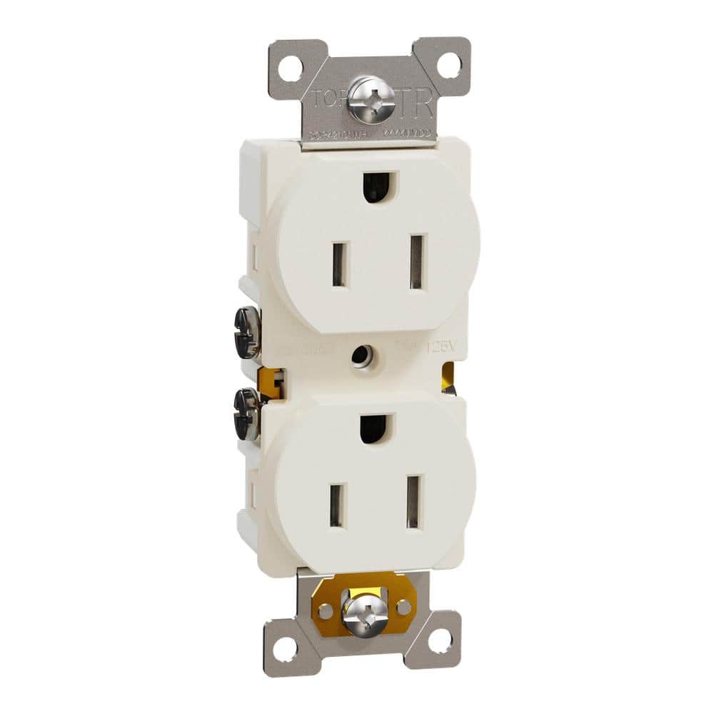 Square D X Series 15 Amp 125V Tamper Resistant Indoor Duplex Outlet ...