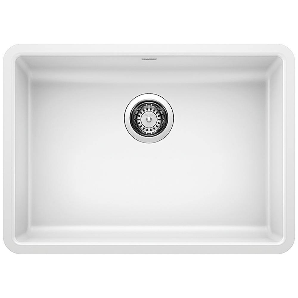 Blanco Precis Undermount Granite 25 in. x 18 in. Single Bowl Kitchen ...