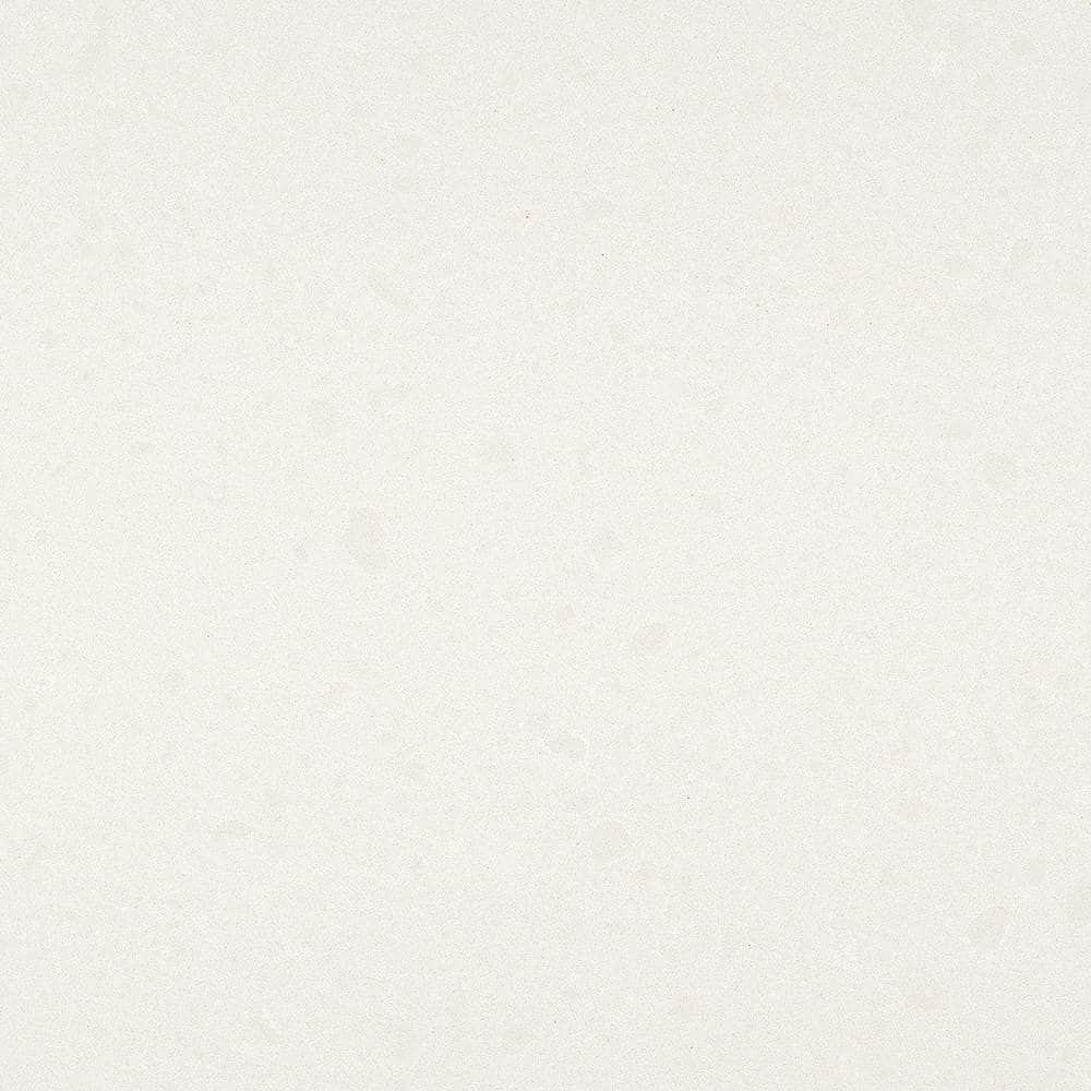 Caesarstone Quartz Countertop Sample in Organic White 4600 - The Home Depot