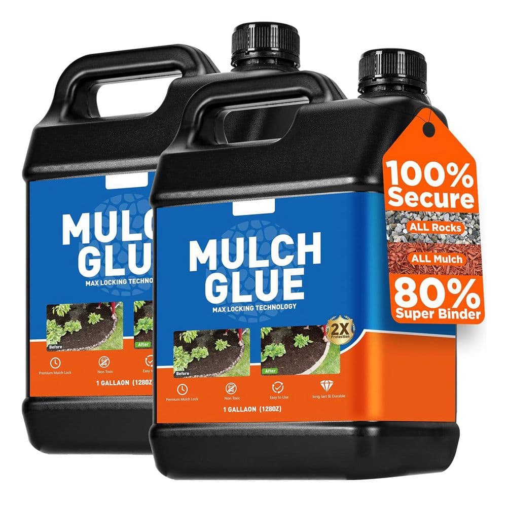 .N/A 2 Gallon Strong Adhesion Mulch Glue Weather-Resistant Non-Toxic ...