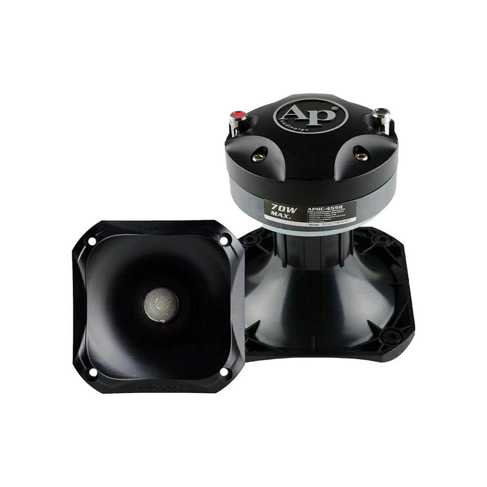 AUDIOPIPE 3.5 in. Compression Driver with ABS Horn Combo Car Speaker ...