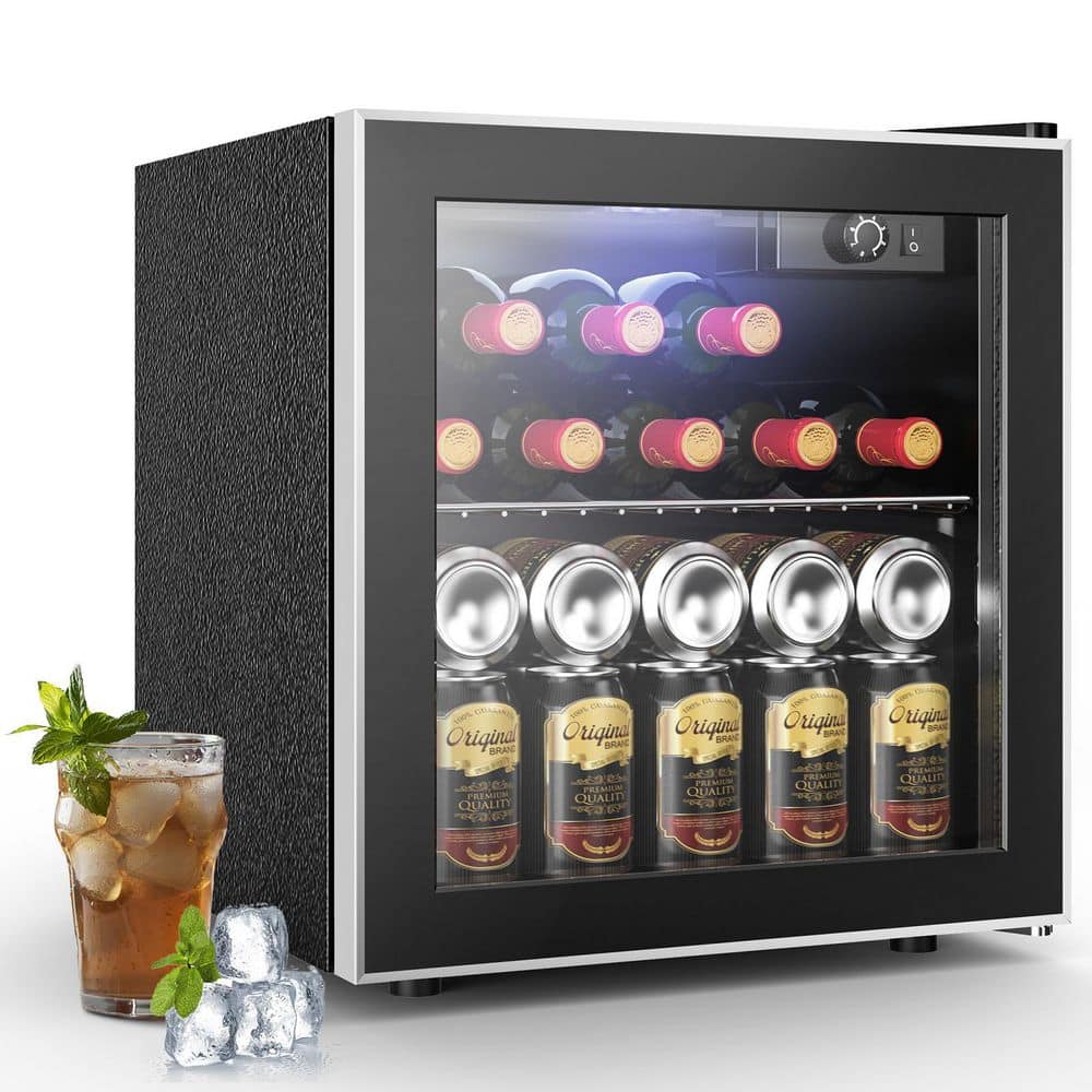 COWSAR 17.48 in. 1.7 cu. ft. Single Zone Freestanding Beverage and Wine ...