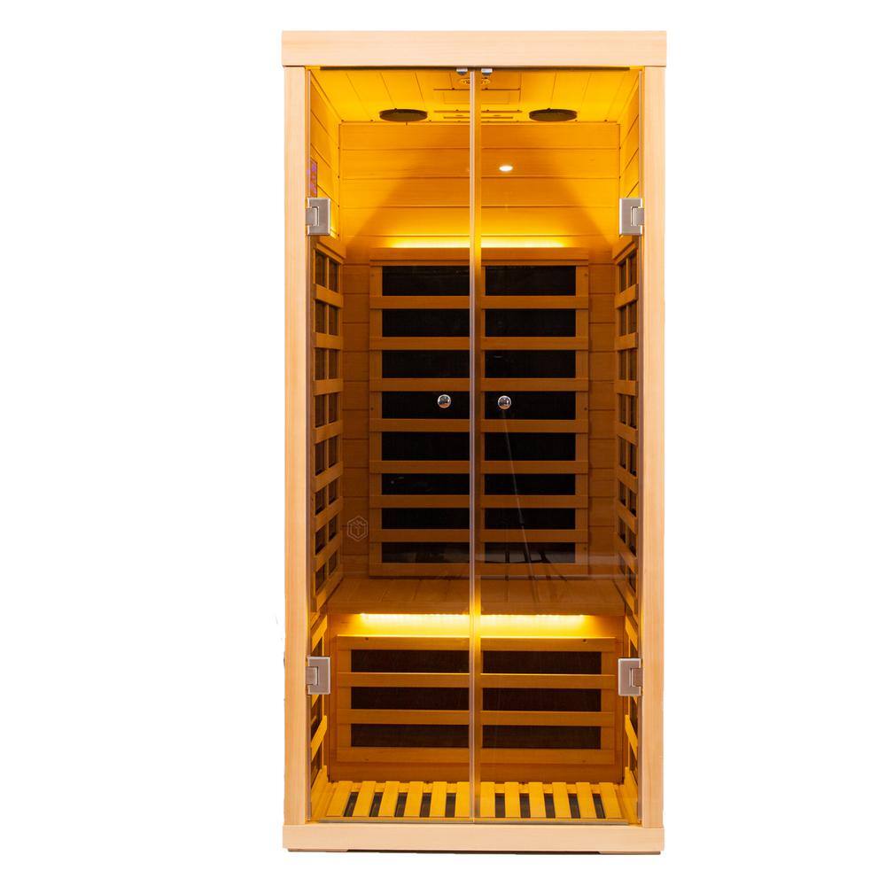 Boosicavelly 1-Person Sauna with LCD Display, Touch Control, APP ...