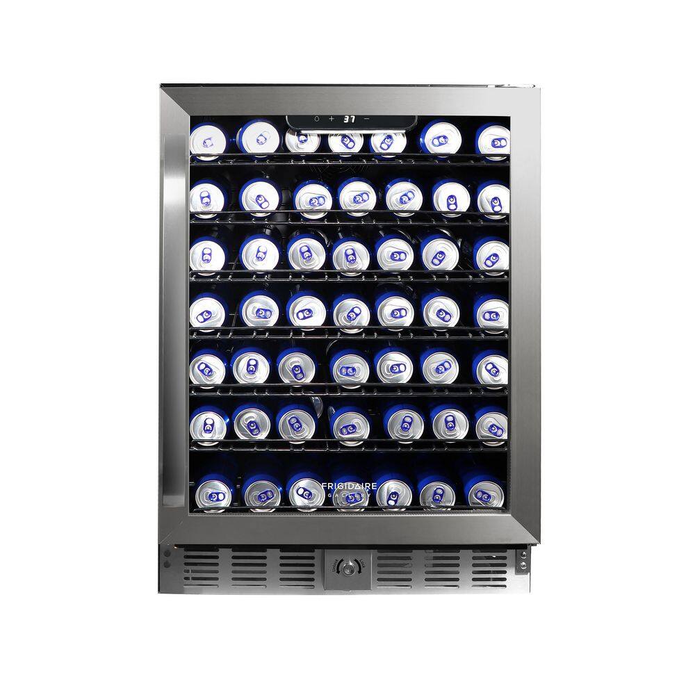 Frigidaire 23.42 in. 5.1 cu ft. Single Zone Beverage Cooler 66-Bottle ...