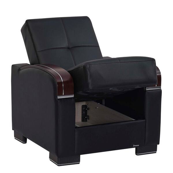 Armchair with storage store