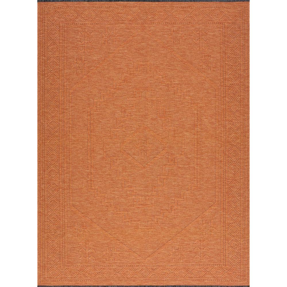 Tayse Rugs Alma Pink 8 ft. x 10 ft. Moroccan Machine Washable Indoor ...