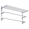 IVIGA 24 in. 3-Tier Tower Rack with Tower Bars for Bathroom Wall ...