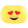 GoMoji Emoji Bean Bag with Red Heart Eyes 9630101 - The Home Depot