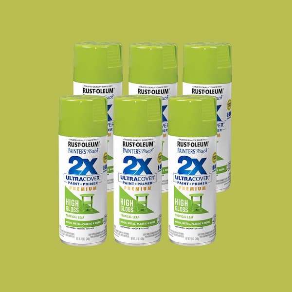 Rust-Oleum Painter's Touch 2X 12 oz. High Gloss Tropical Leaf Ultra ...