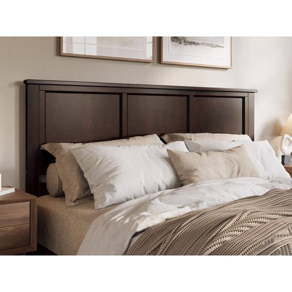 AFI Charlotte Espresso Black Solid Wood Frame King Low Profile Platform Bed Matching Footboard AR8677051 The Home Depot