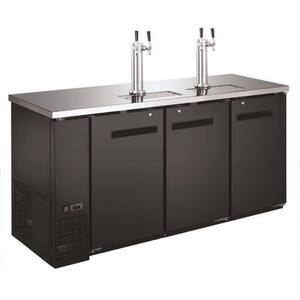 Elite Kitchen Supply 4 Tap Three 1/2 Barrel Beer Keg 72 in. Kegerator ...